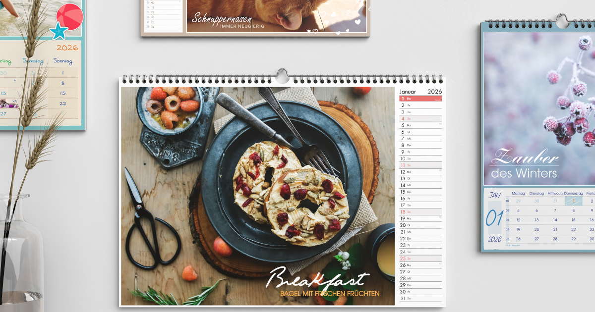 Fotokalender DIN A2 hoch | Kalender mit Fotos selbst gestalten ...